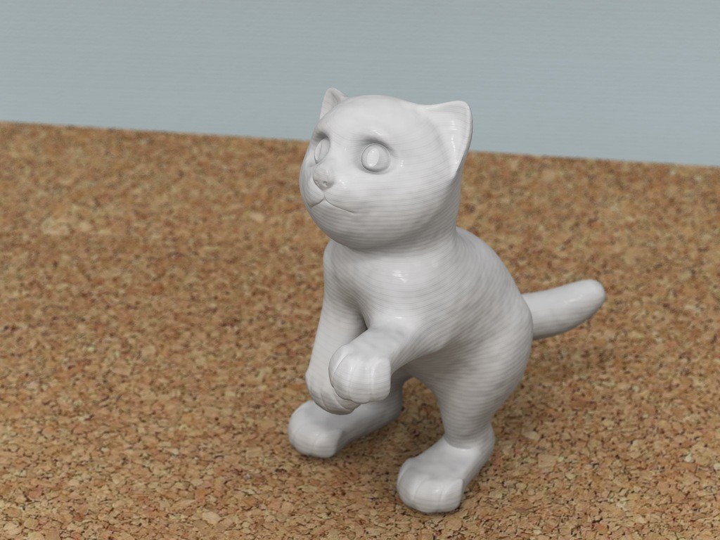 Free STL file standing cat 🐱 ・3D print model to download・Cults