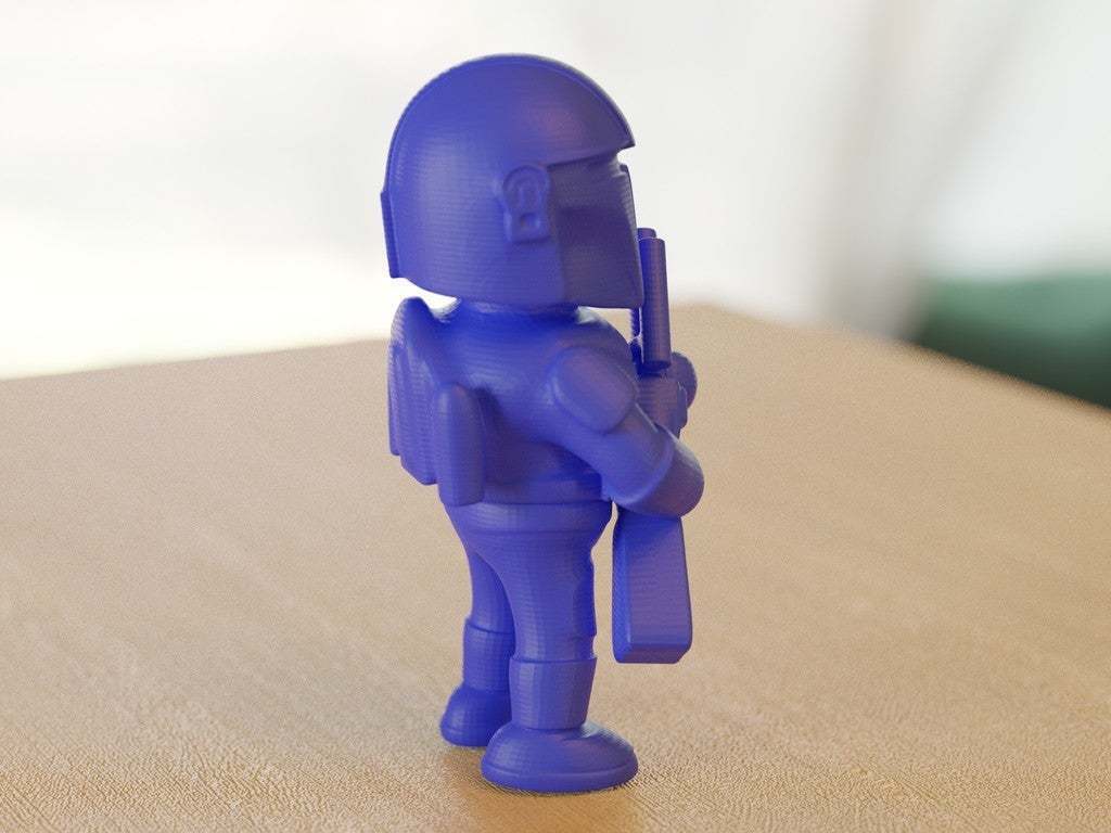 Free STL file Armed Sci-Fi character (1) 👫 ・3D printer model to ...