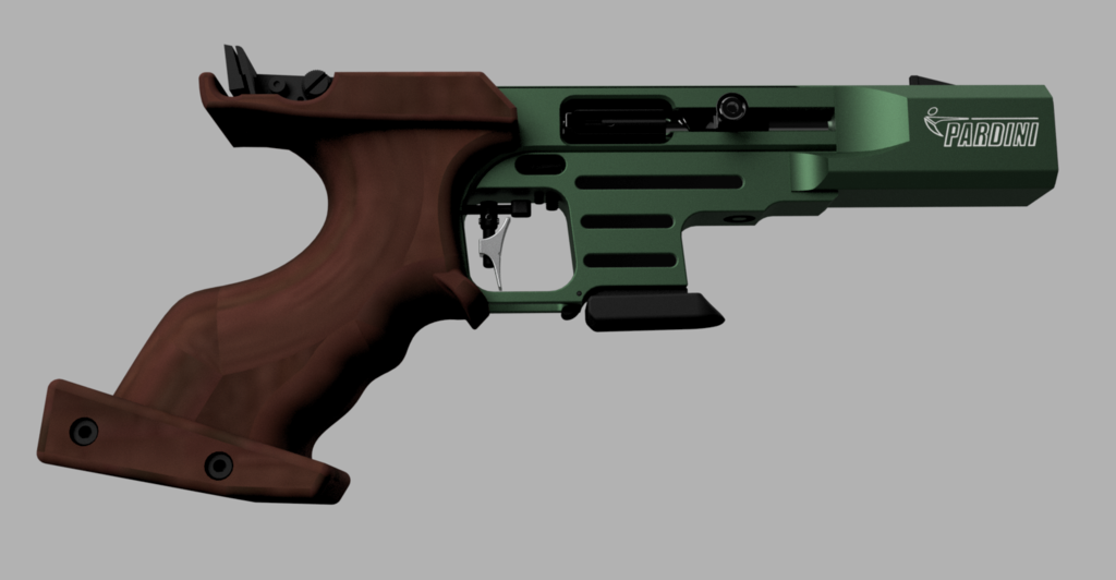 🔫 Pardini SP22 Olympic Gun Pistol Sport Gun - w / Scope stl・Free 3D ...
