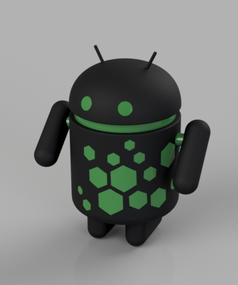 🤖 Android Robot - Honeycomb・Free 3D File for ・Cults