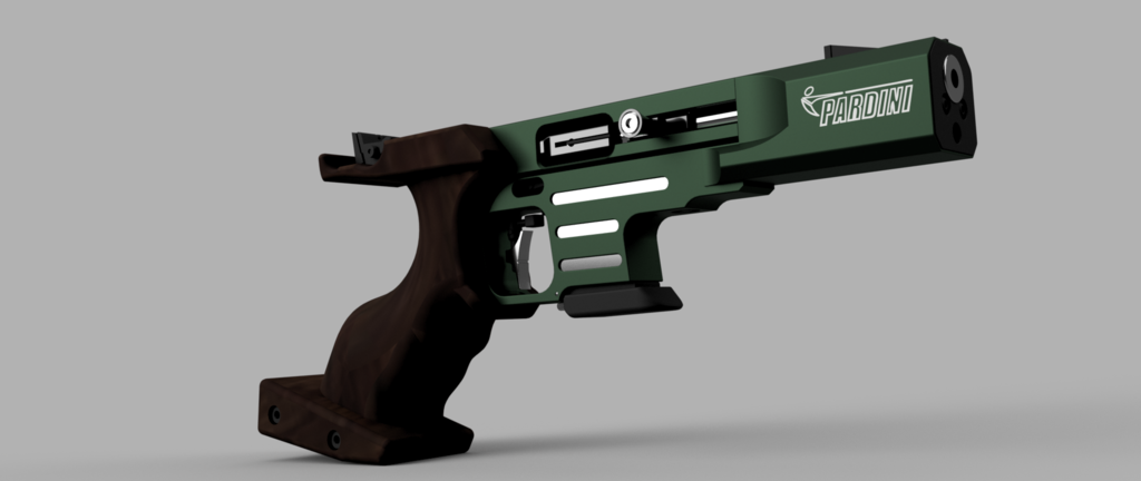 🔫 Pardini SP22 Olympic Gun Pistol Sport Gun - w / Scope stl・Free 3D ...