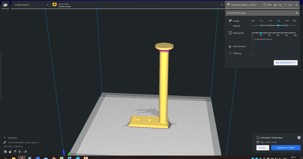 Free 3D file Wall bracket for 2 Filament Rolls - Wall bracket for 2 ...