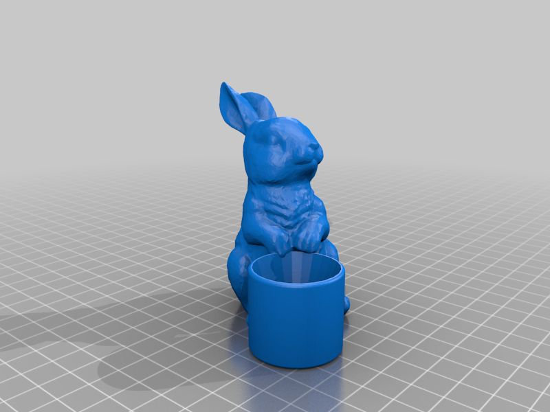 Free 3D file Easter bunny egg cup 🥚 ・3D printable design to download・Cults