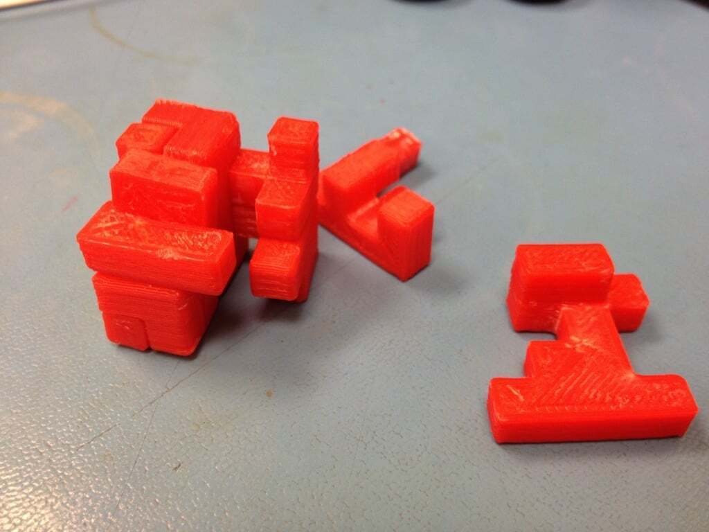 3D printed Printable Interlocking Puzzle #2・Cults