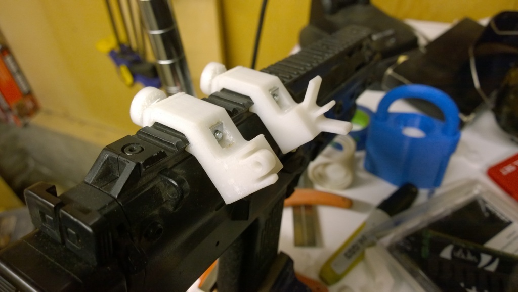 Free 3D file 45 degree picatinny rail sights 🔫 ・3D printable object to ...