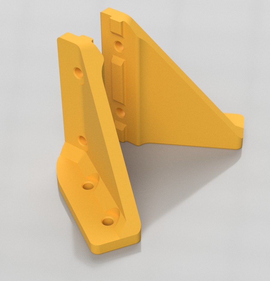 Free 3D file Simple Strong Frame Brace for KOSSEL 2020 💪 ・3D printer ...