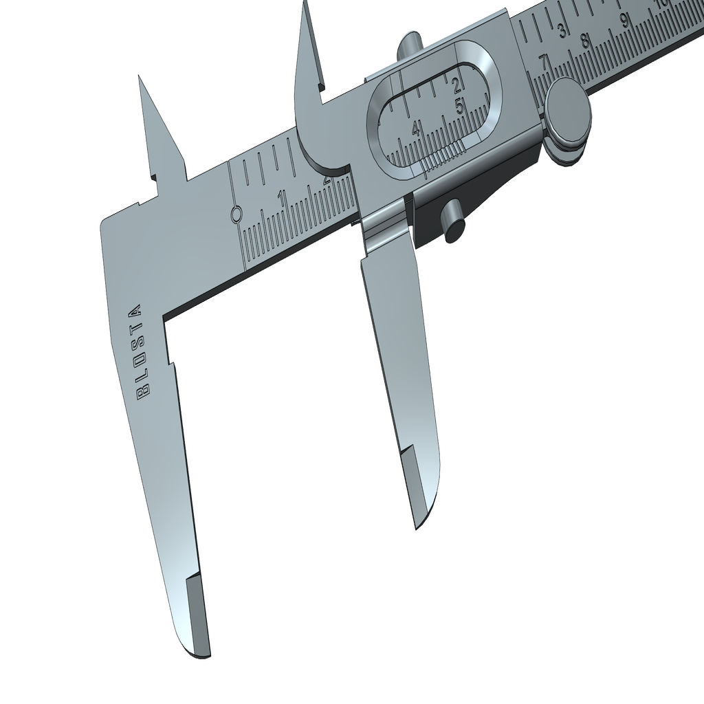 🔧 West German vernier caliper・Free 3D File for ・Cults