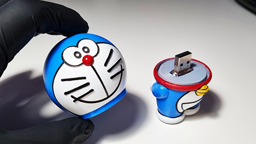 💾 Doraemon USB case・Free 3D File for ・Cults