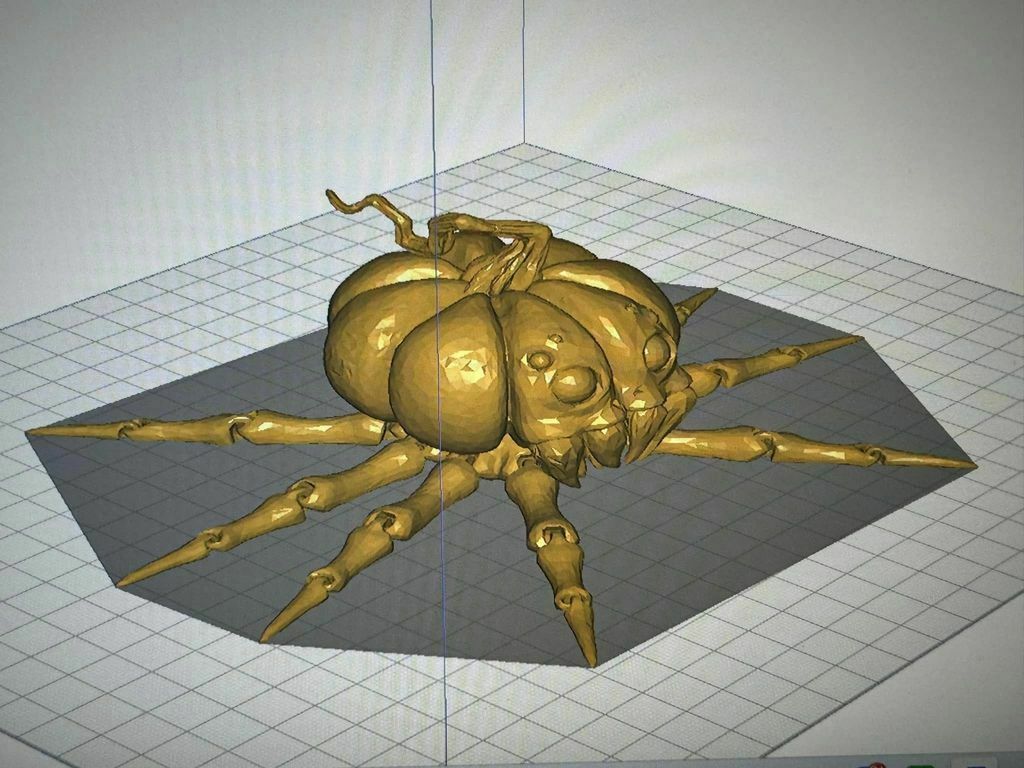 🎃 Articulated Pumpkin Spider・Free 3D File for ・Cults