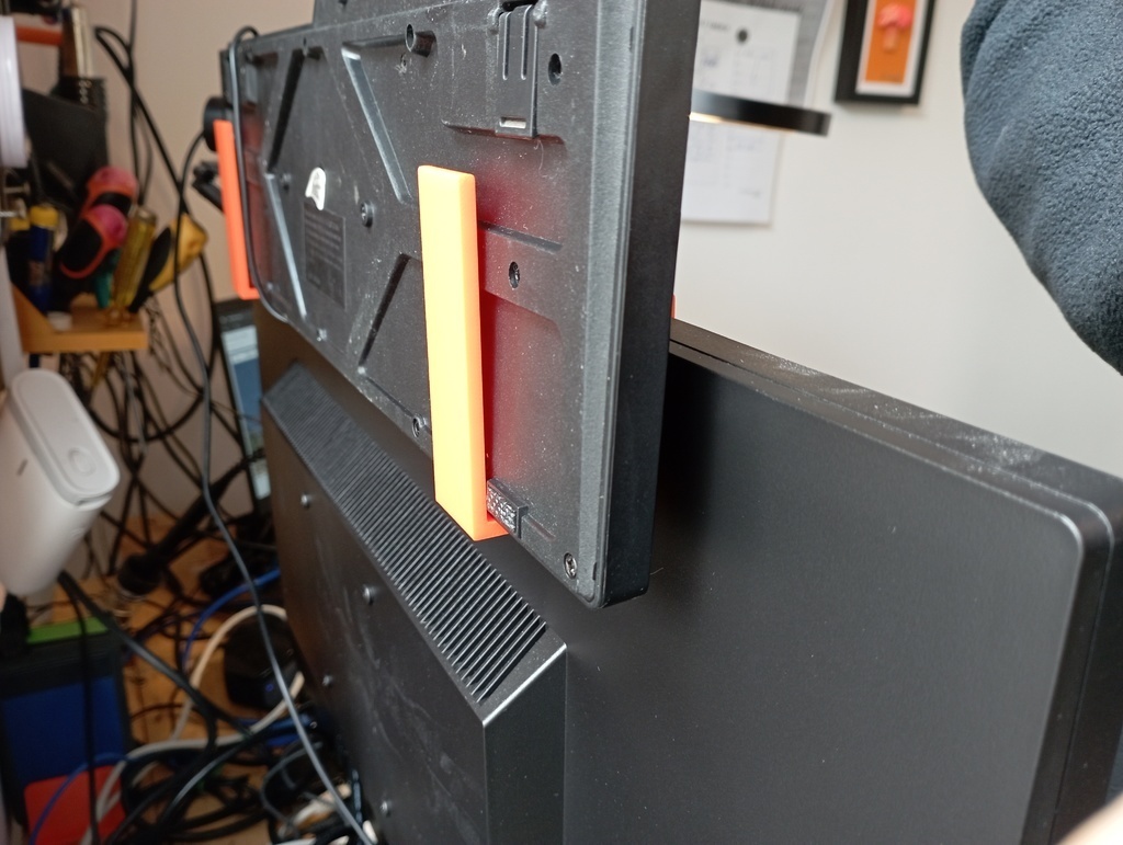 Free 3D file Lenovo 27" Monitor Keyboard Hanger ⌨️ ・Object to download ...