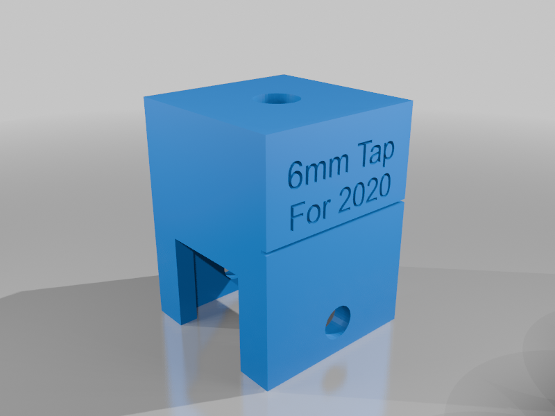Free 3D file Tapping Guide for 2020 Extrusion End for 6mm Tap 🔚 ・3D ...