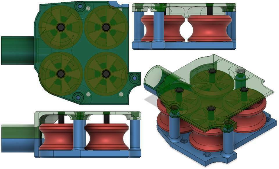 👽 Brushless Dual Stage Worker Hurricane Cage + Flywheels・Free 3D File for ・Cults