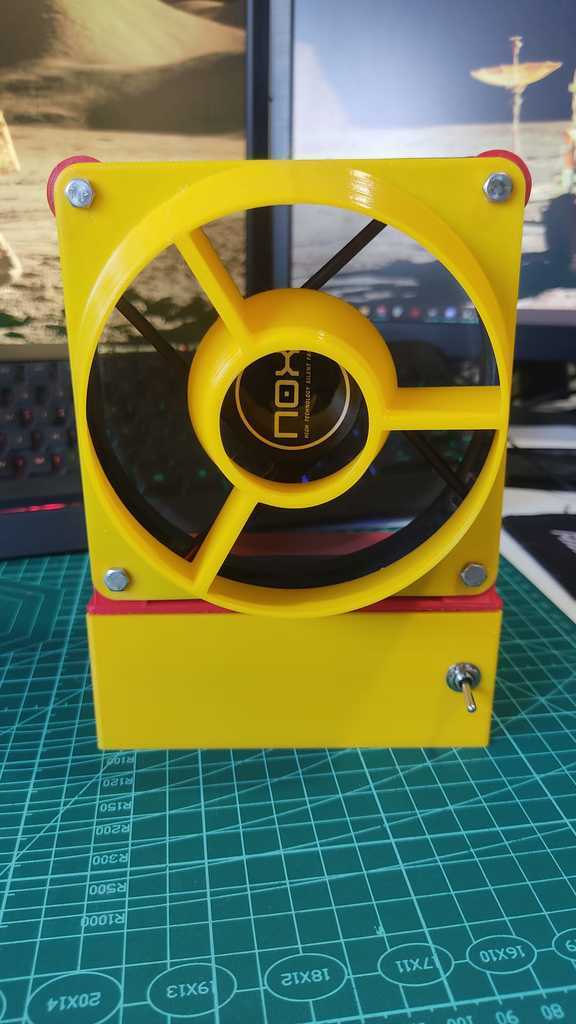 Free 3D file Desk fan 120 mm (Battery model) 🔋・Template to download and ...