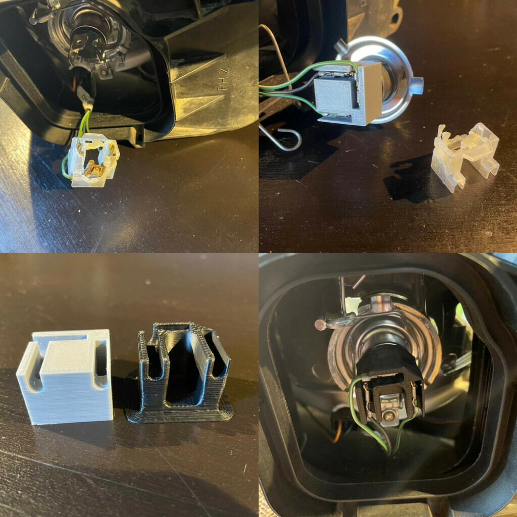 Free 3D file H4 Bulb Holder 90 degrees 💡 ・3D print object to download・Cults