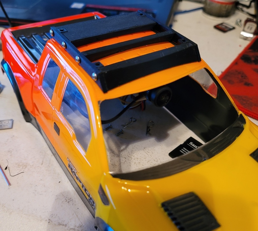 Free 3D file 1/14th e-revo proline f150 body roof rack for dji fpv 🚁・3D ...