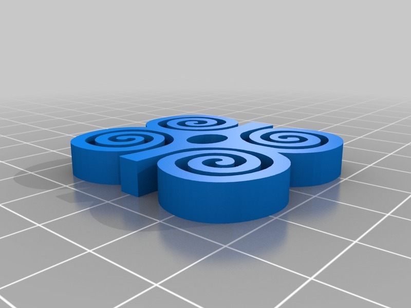 3D-Datei Adinkra-Symbol aus Ghana: DWENNIMMEN - Demut und Stärke ...