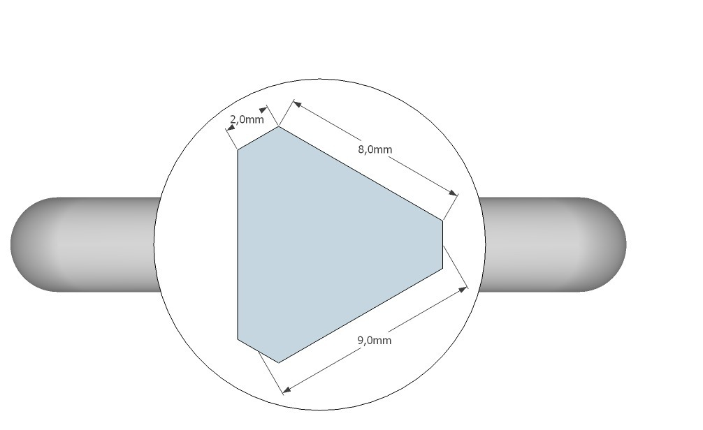 Free 3D file Triangular socket key 8 mm for locks, electrical Cabinet ...
