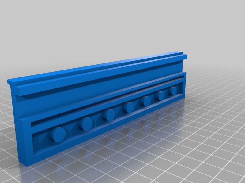 Free 3D file lego plate 2x8 door rails 🚪 ・Template to download and 3D ...