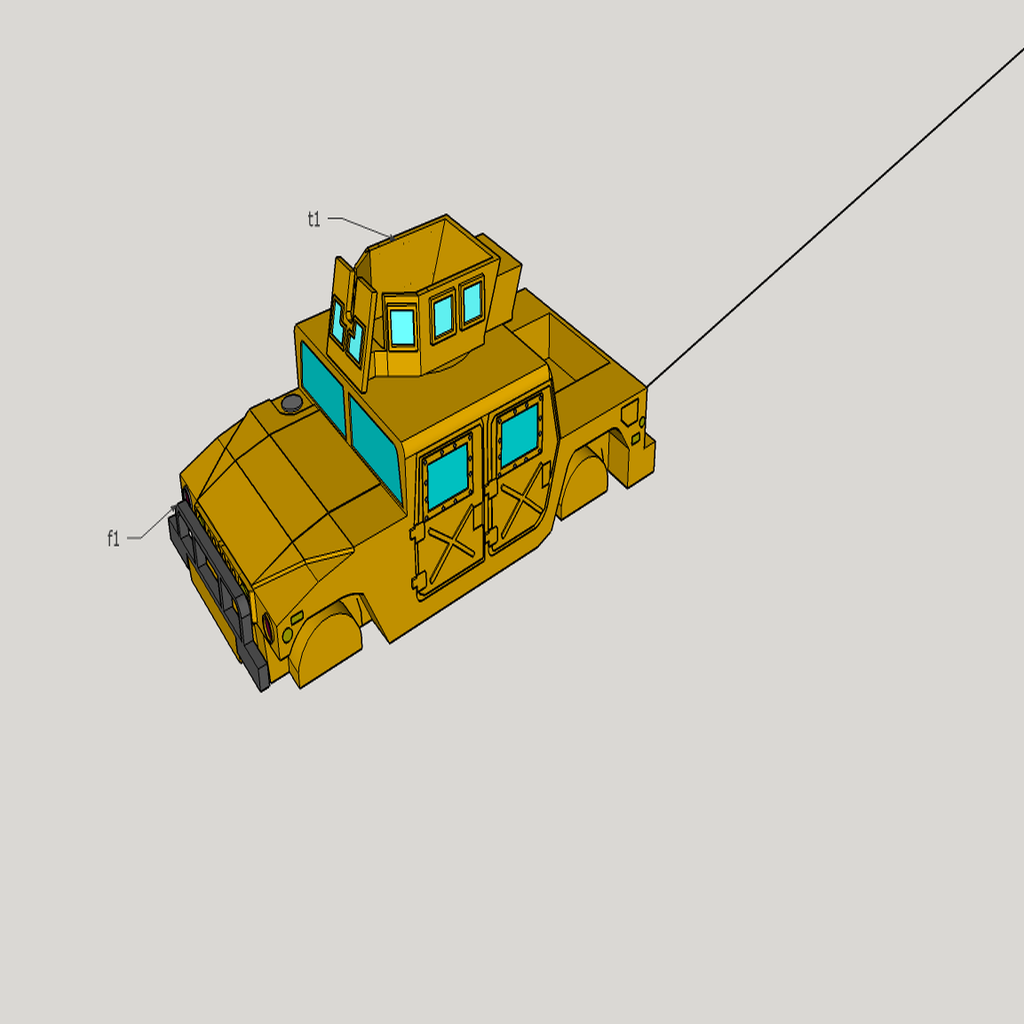 Free 3D file humvee for wargaming 🚗 ・3D printing design to download・Cults