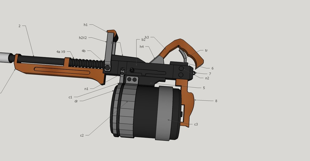 Free STL file tf2 Tomislav 1/4 scale 🔫・3D printable design to download ...