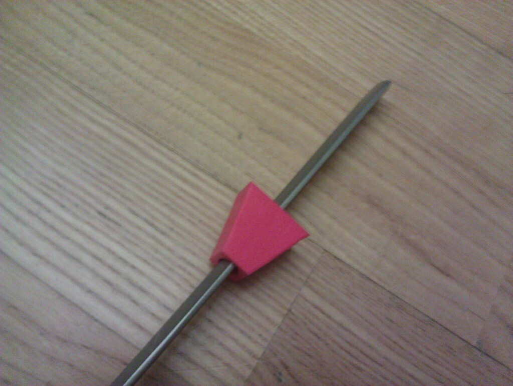 3D printable A guide for a sharpening rod to get the knife angle just ...