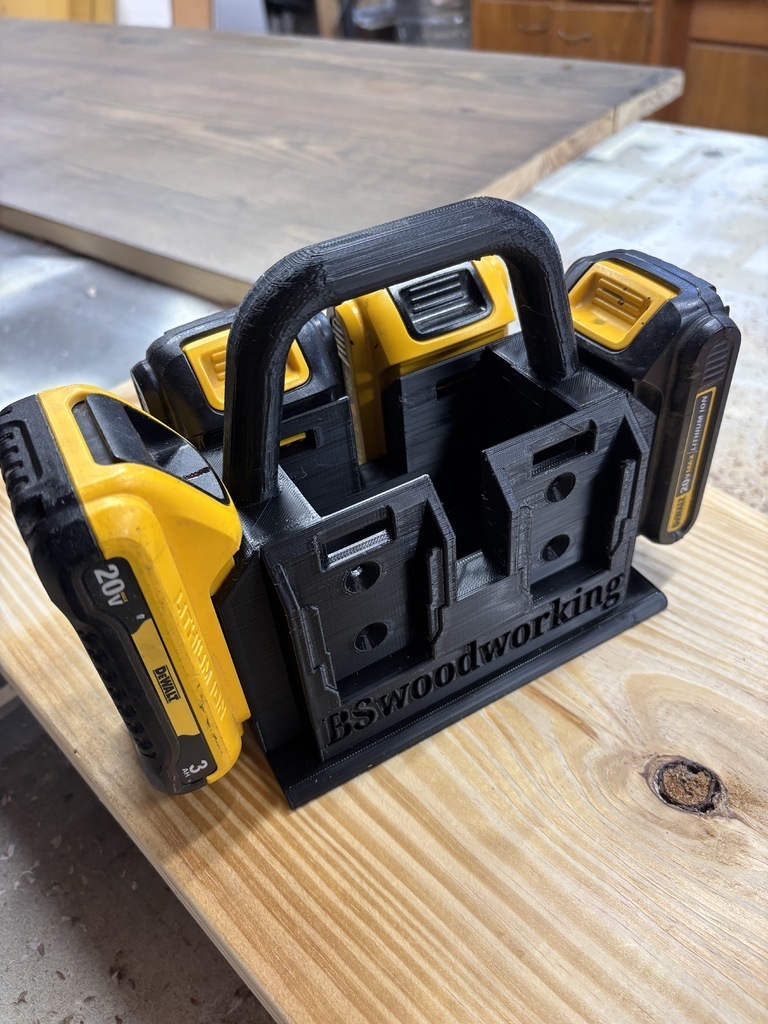 🔋 dewalt battery holder 6 pack・ 3D File for ・Cults