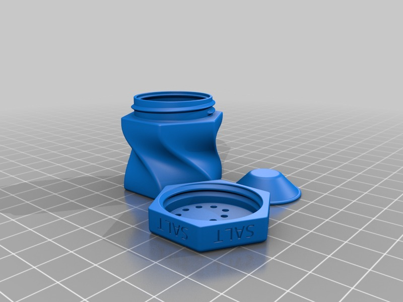 Free 3D file Salt & Pepper Hex Shaker 🧂 ・3D printing idea to download・Cults