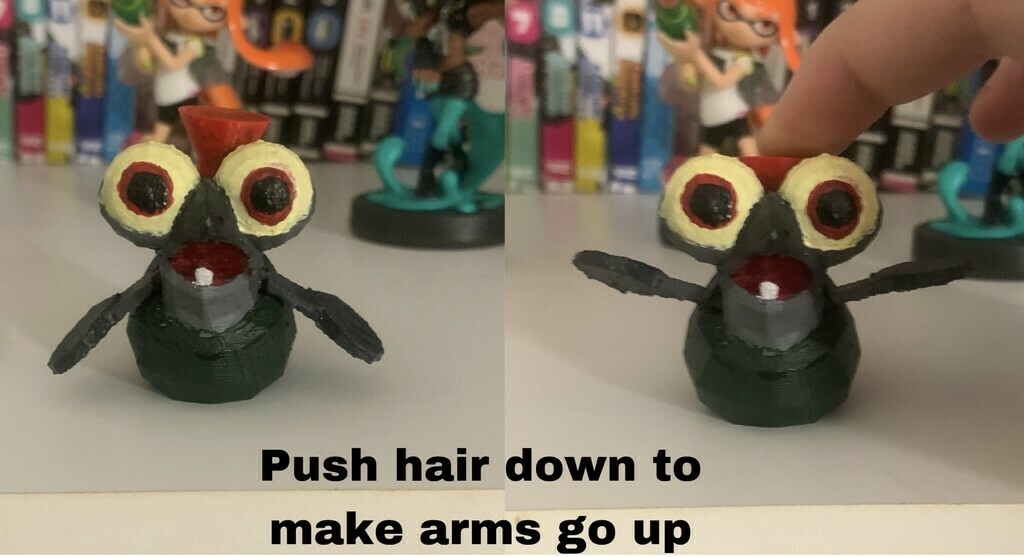 Free 3D file small fry Splatoon (moving arms) 🤏 ・3D print design to ...