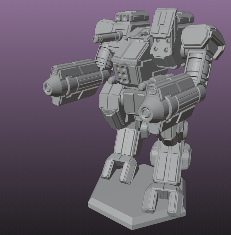 🧸 Defiance Battlemech・Kostenlos 3D Datei für ・Cults