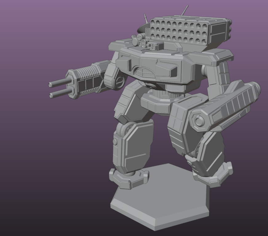 🧩 Shugenja Battlemech・Free 3D File for ・Cults
