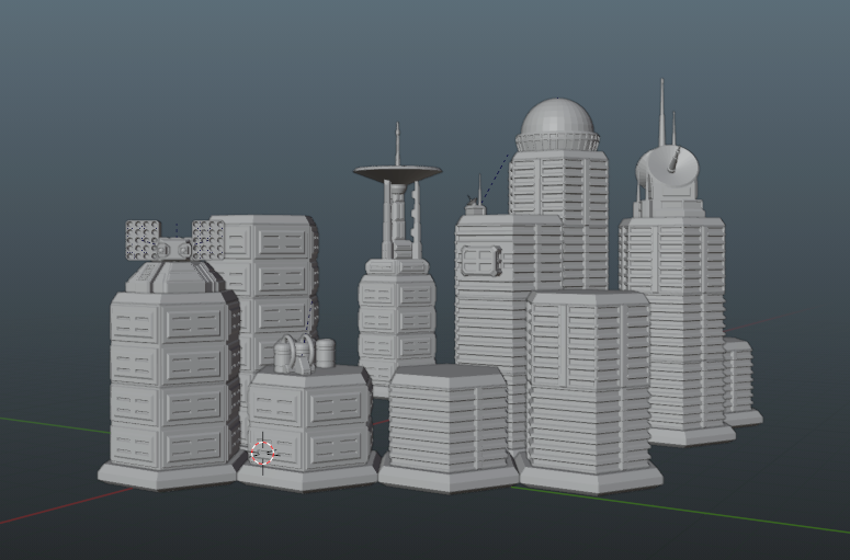 🏙️ Hexbuilding Pack 1 - City・Free 3D File for ・Cults