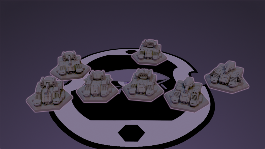 🪖 Saracen MkII, Scimitar MkII, and Saladin MkII Hovertanks・Free 3D File ...
