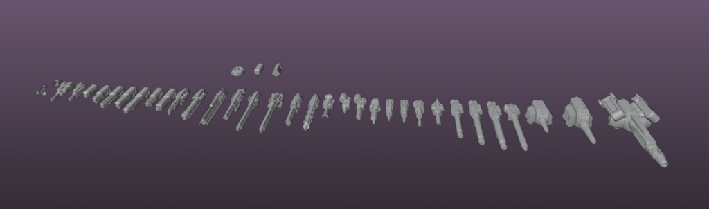 🔫 Battletech Battle Armour Weapons Pack・Free 3D File for ・Cults