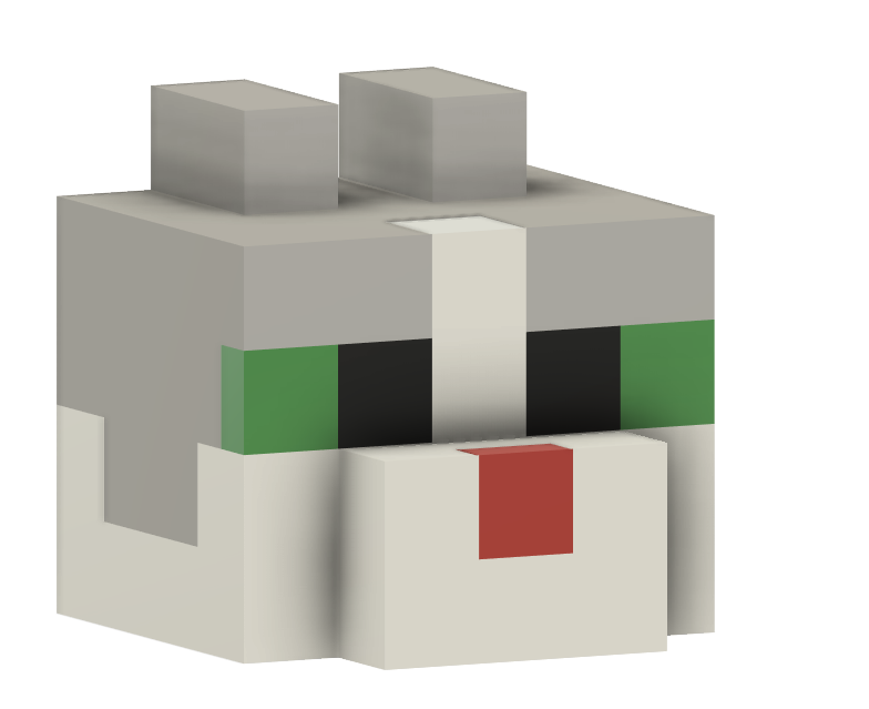 🐱 Minecraft cat head・Free 3D File for ・Cults