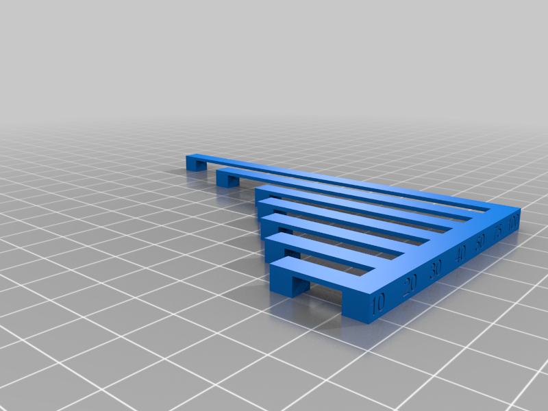 Free 3D file Bridging test 10-100mm 🔧 ・3D printer model to download・Cults