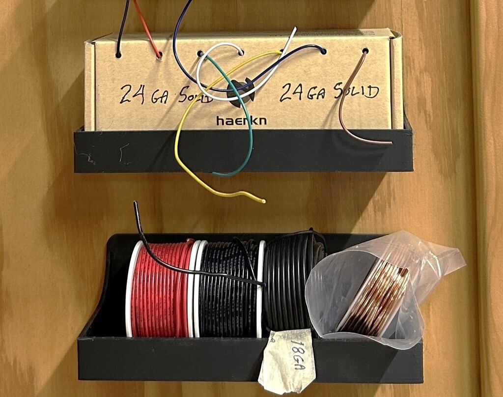 🔌 Hookup Wire Holders - Wall Mount・Free 3D File for ・Cults