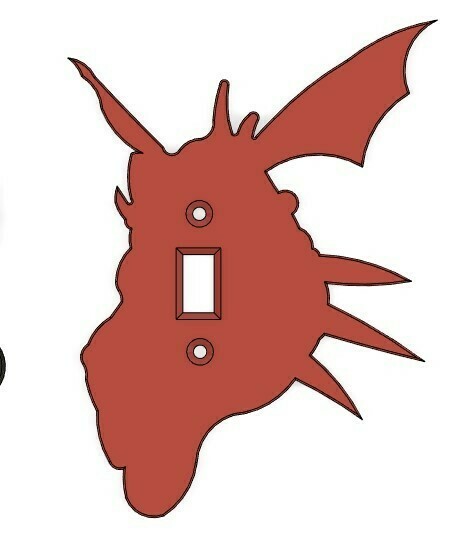 🐉 Dragon Light switch cover・Free 3D File for ・Cults