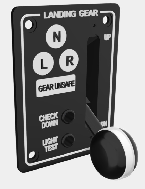 Free 3D file TBM 900 Landing gear panel 🛬 ・Object to download and to 3D ...