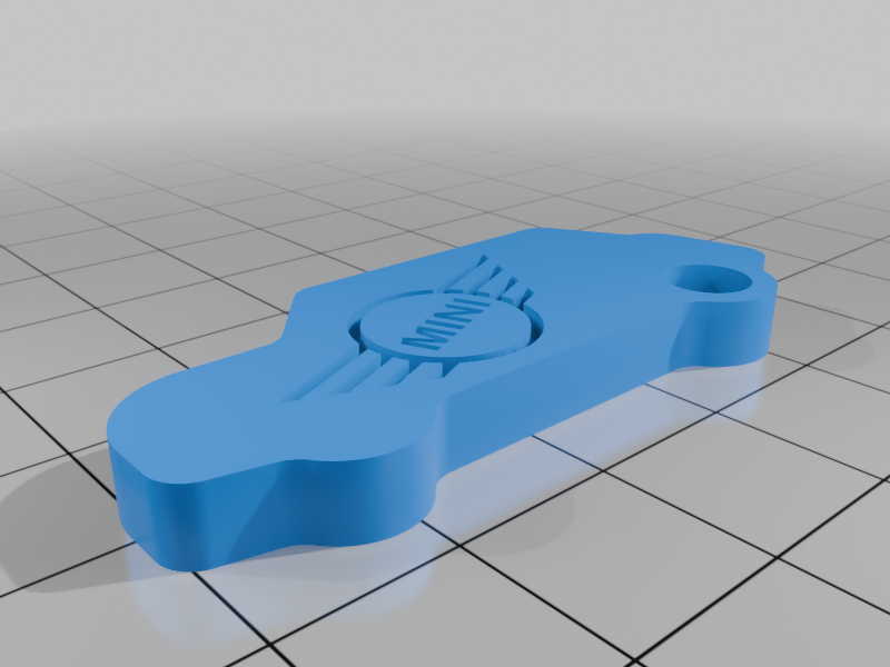👤 Mini Cooper Silhouette Keychain・Free 3D File for ・Cults