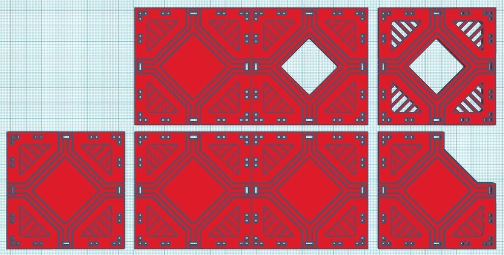 Free 3D file 3" cube Sci-fi modular terrain 16 - ridged buildings 🎲 ・3D ...