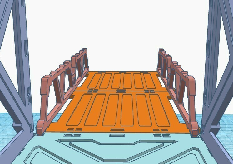 🌉 3" cube Sci-fi modular terrain 15 - bridges/walkways・Free 3D File for ...