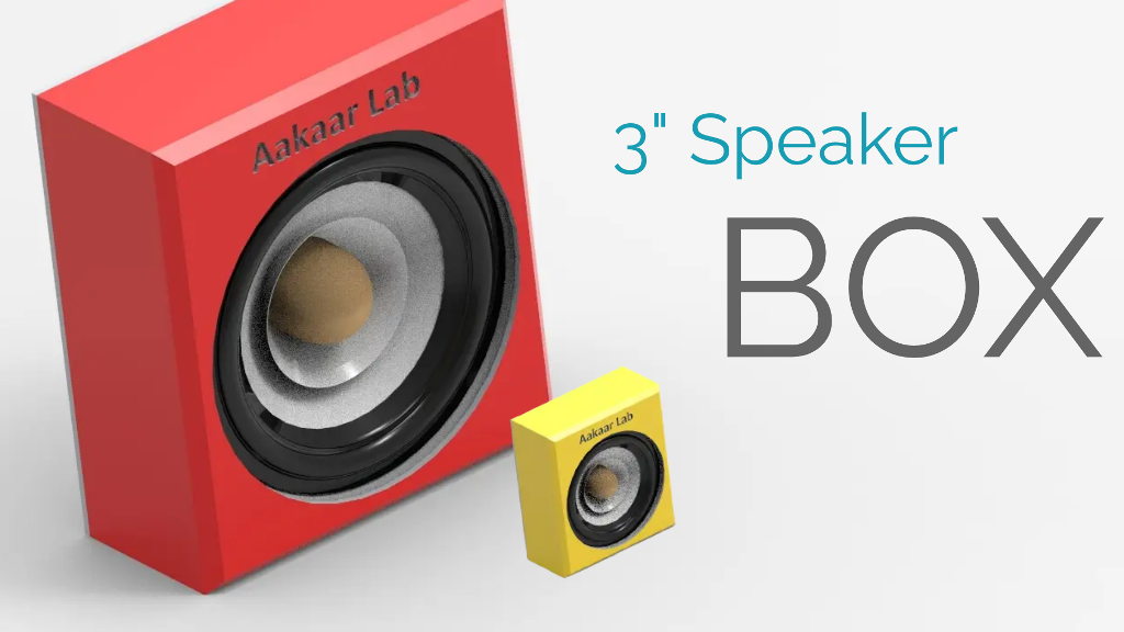 🔉 3 Inch Speaker Box・Free 3D File for ・Cults