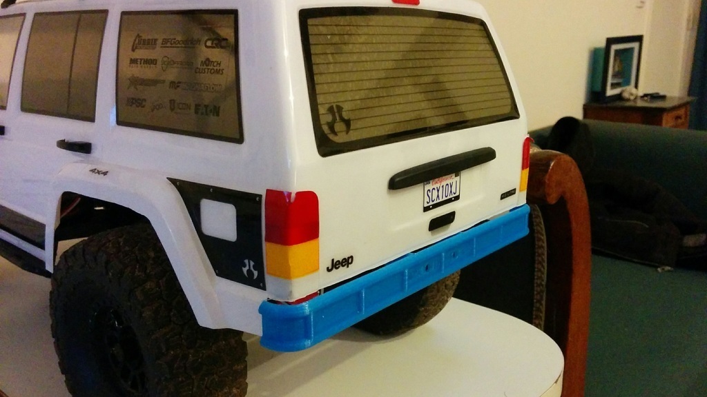 Free 3D file R/C CAR AXIAL SCX10 II (2) short rear BUMPER (AX31393 ...