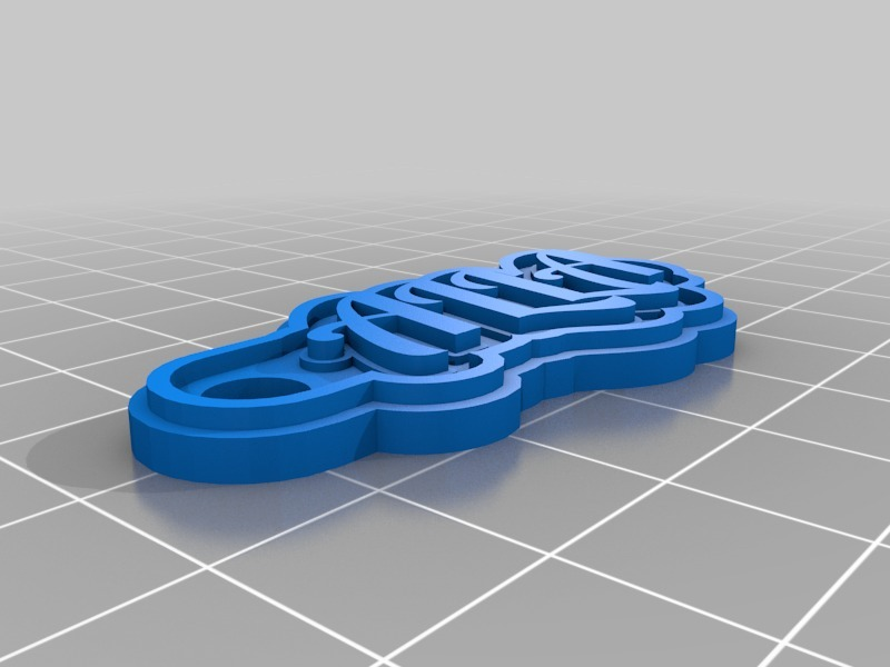 Free 3D file "ALLA" Keychain 🗝️ ・3D printable model to download・Cults