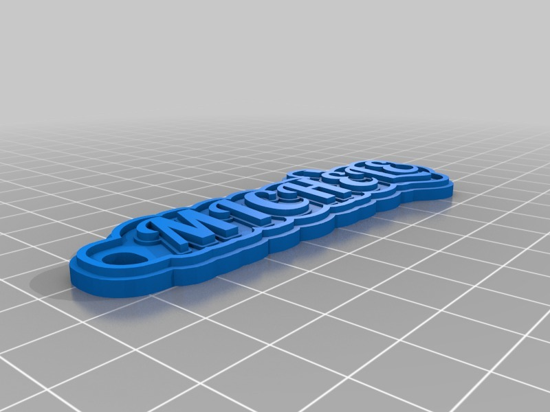 Free 3D file MICHÈLE Keychain 🗝️ ・3D printing idea to download・Cults