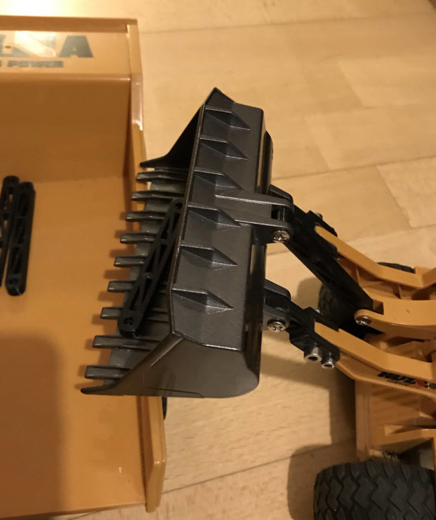 🛞 Huina wheel loader shovel extension・Free 3D File for ・Cults