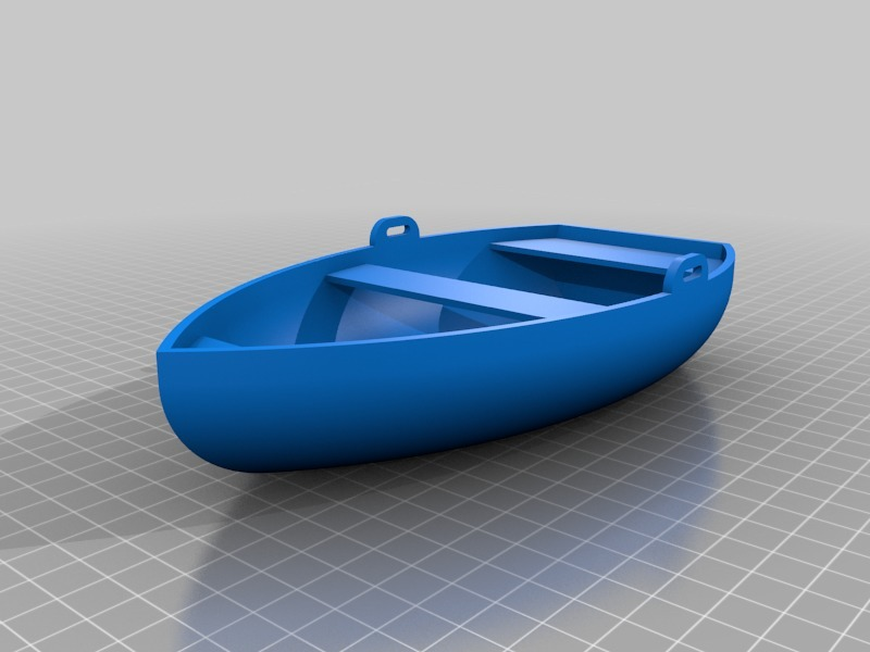 🛥️ Little boat - small boat with paddle and oar・Free 3D File for ・Cults