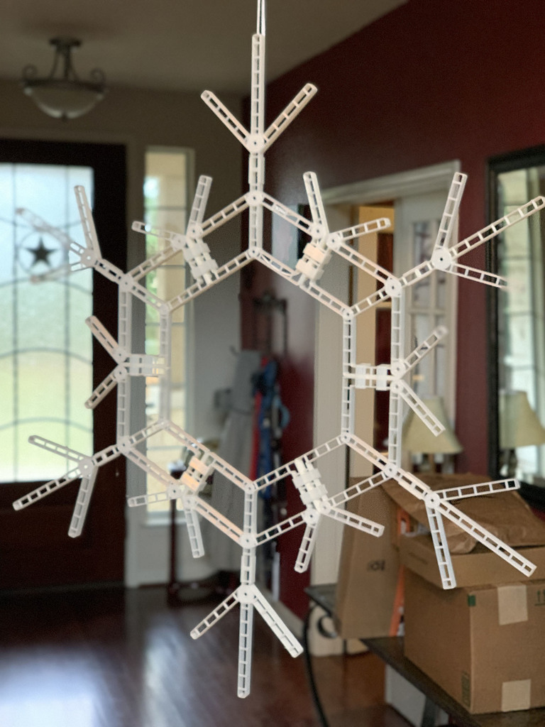 Free 3D file Giant Lightable Snowflake ️ ・3D printing idea to download ...