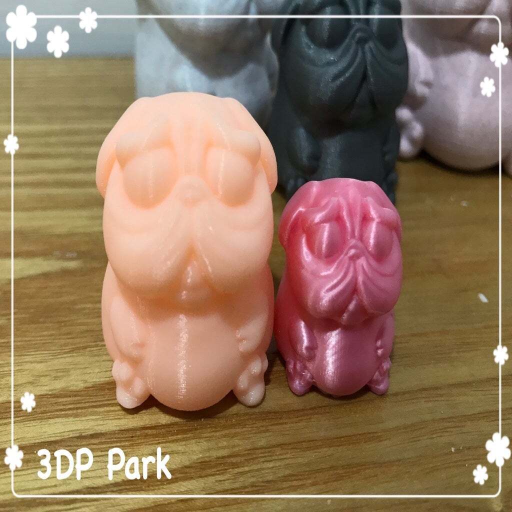 Free STL file Pug 🐶・3D print model to download・Cults