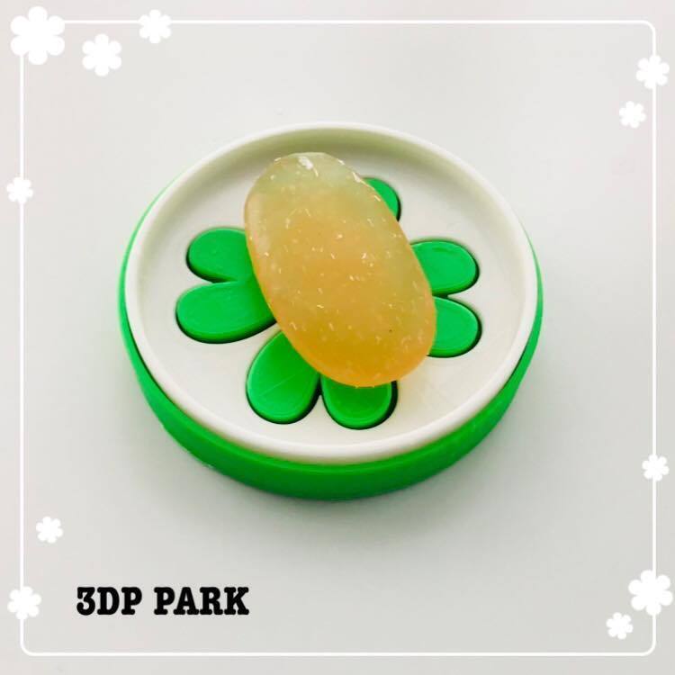 Free STL file Lucky Clover Soap Box and Coaster ☘️ ・3D print object to ...
